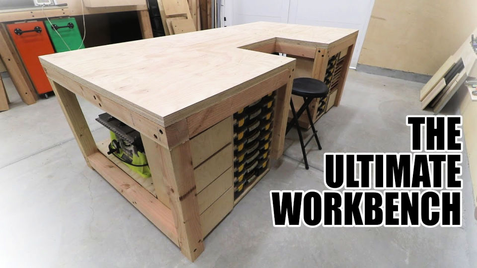 25 Free DIY Workbench Plans: How To Build a Workbench