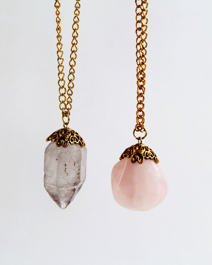 25 DIY Crystal Necklace Ideas: How To Make Your Own