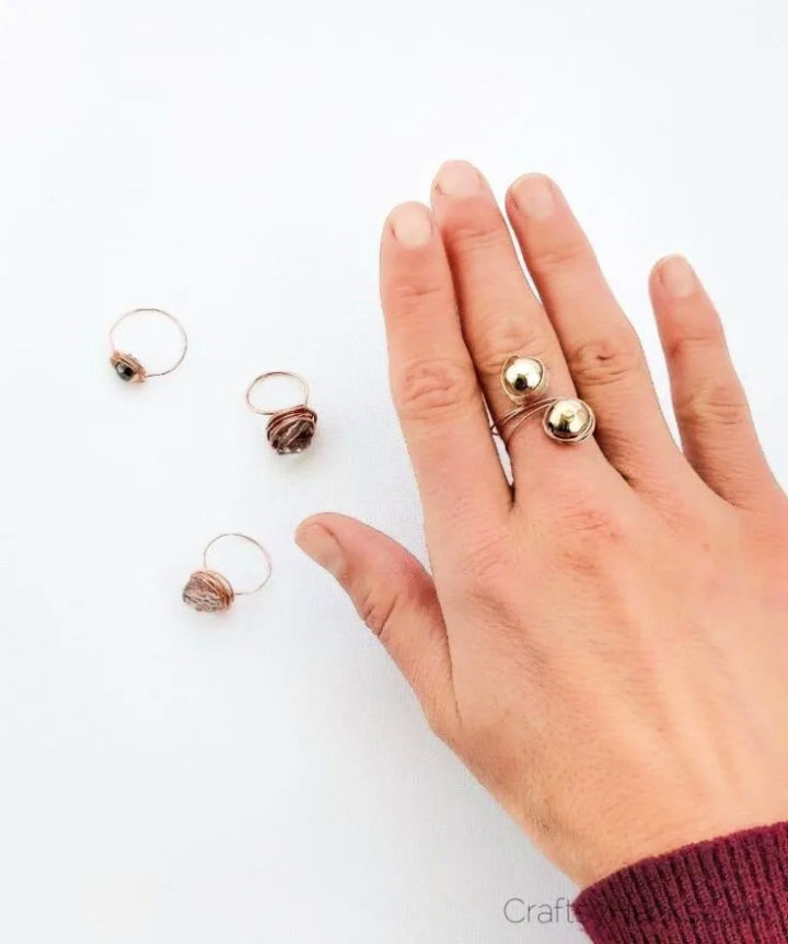 30 DIY Wire Wrapped Rings: Easy Ring Making Tutorial