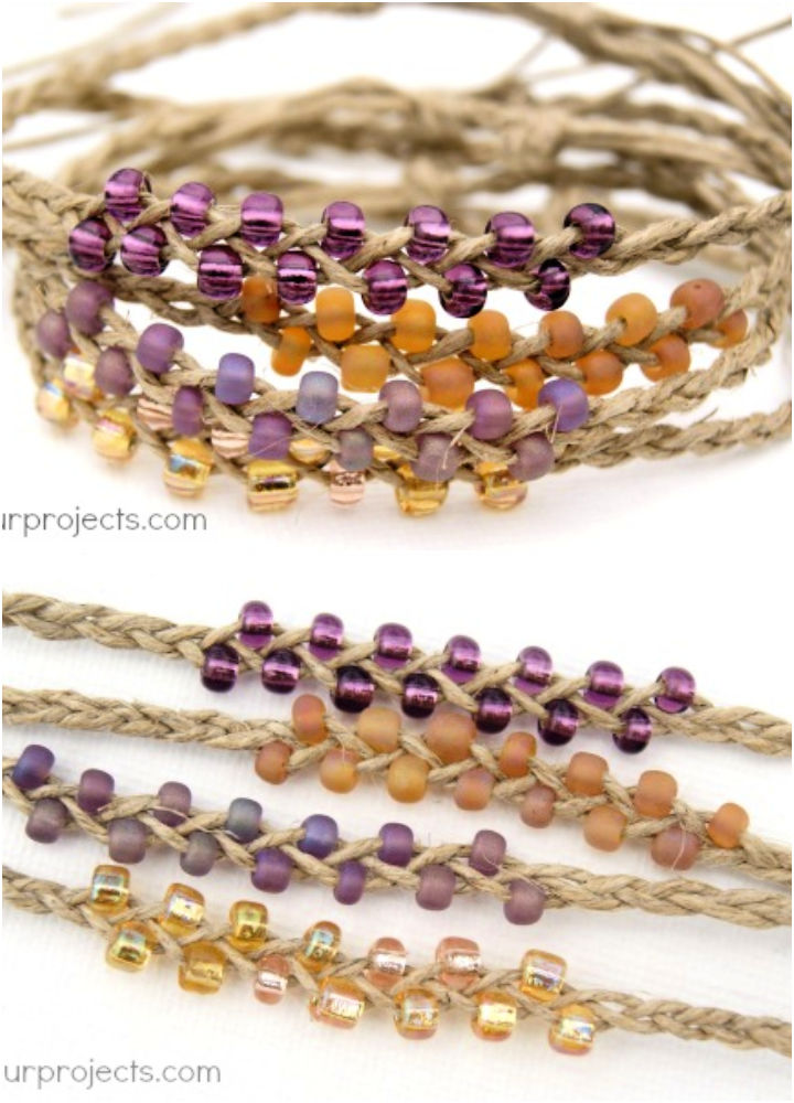 16 Hemp Bracelet Patterns with Step by Step Instructions