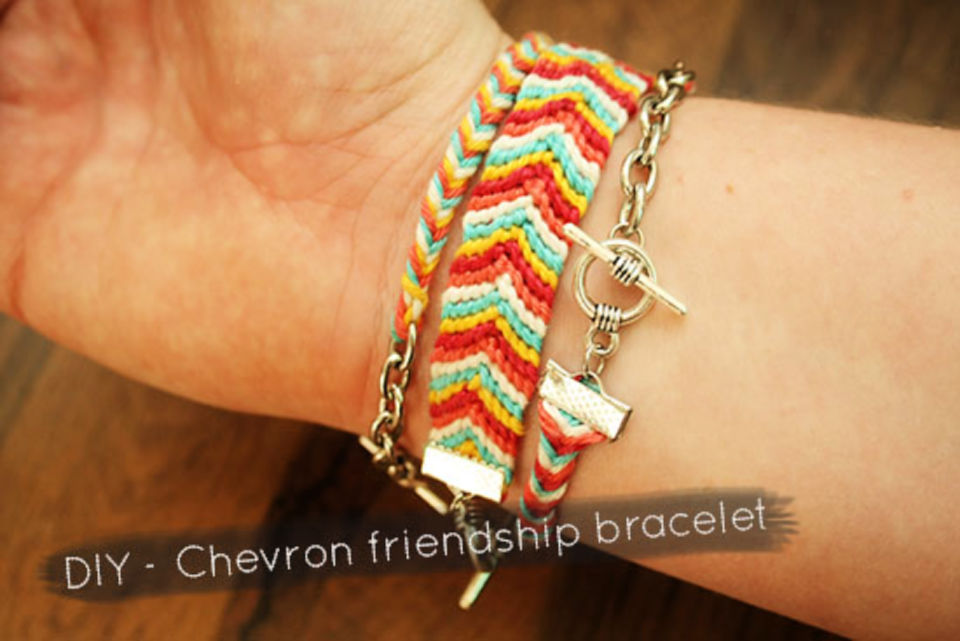 How to Make a Chevron Friendship Bracelet: 25 Free Pattern