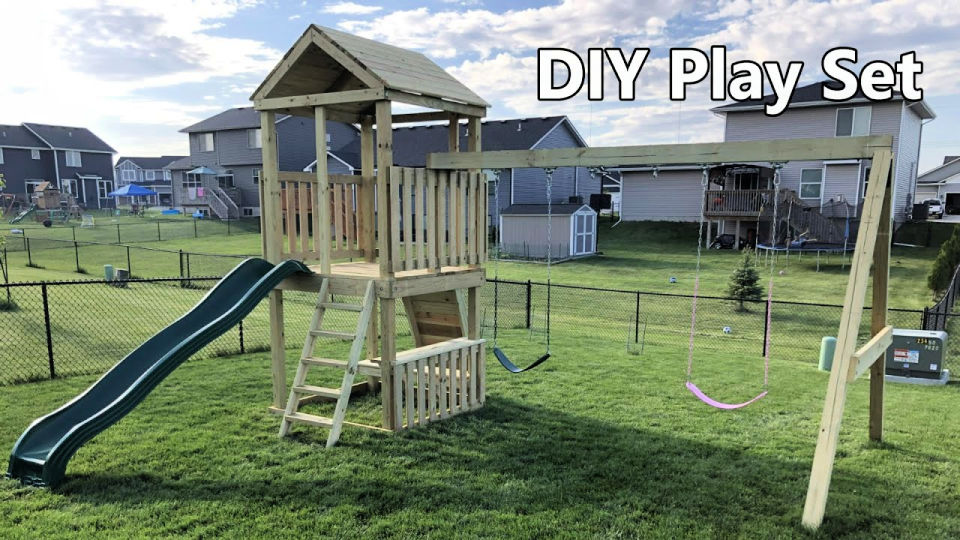 25 Free DIY Swing Set Plans: Learn Building a Swing Set