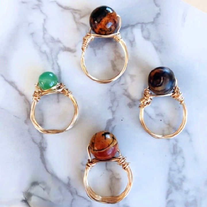 30 DIY Wire Wrapped Rings: Easy Ring Making Tutorial