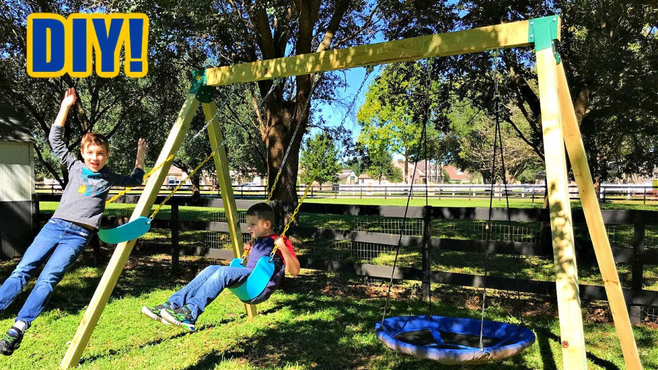 25 Free DIY Swing Set Plans: Learn Building a Swing Set