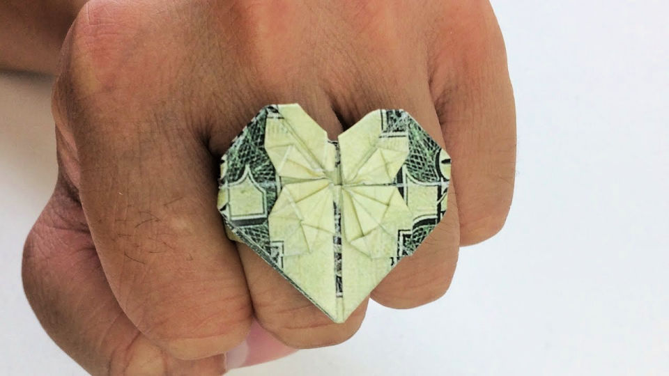 How to Make a Dollar Ring: 20 Ways to Make $1 Bill Ring