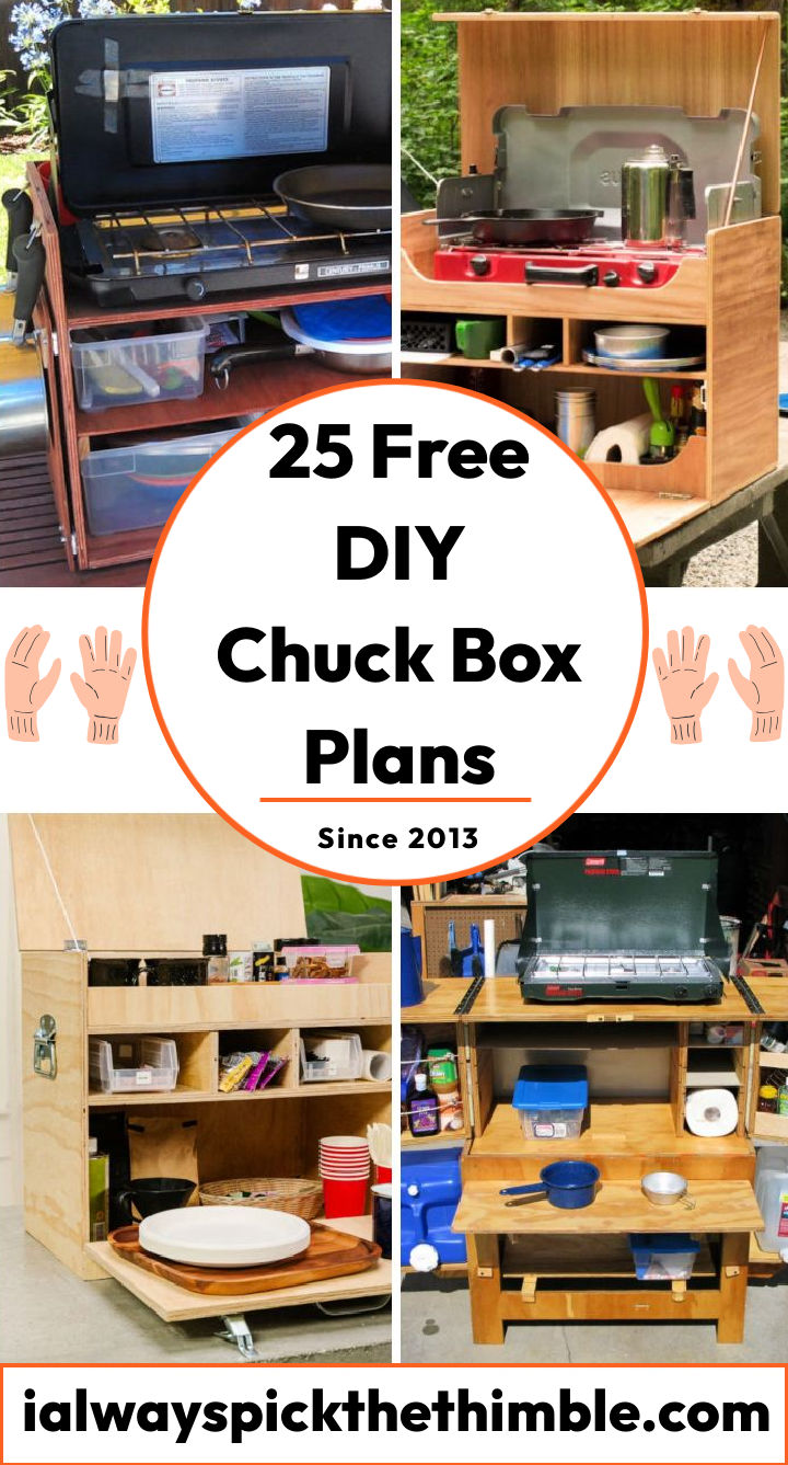 25 DIY Chuck Box Plans: Camp Kitchen Box Ideas