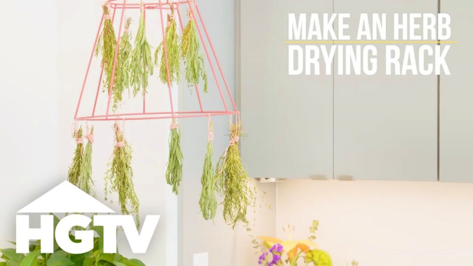 25 Homemade DIY Herb Drying Rack Ideas