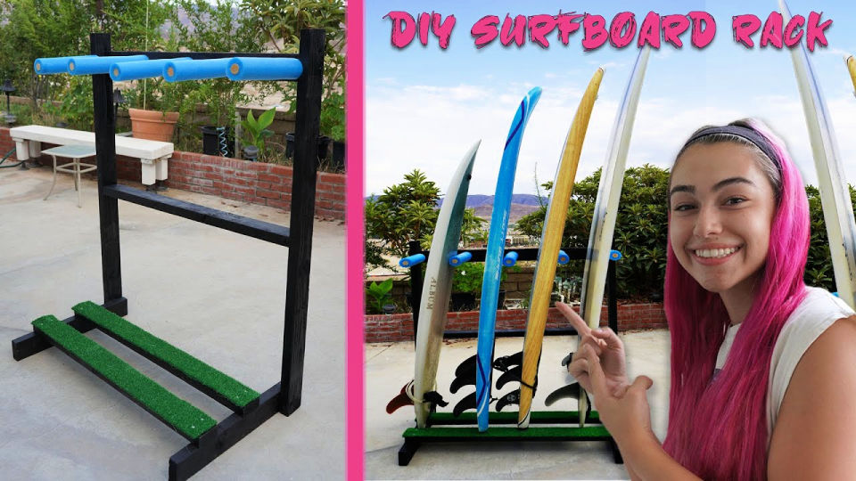 20 Homemade DIY Surfboard Rack Ideas