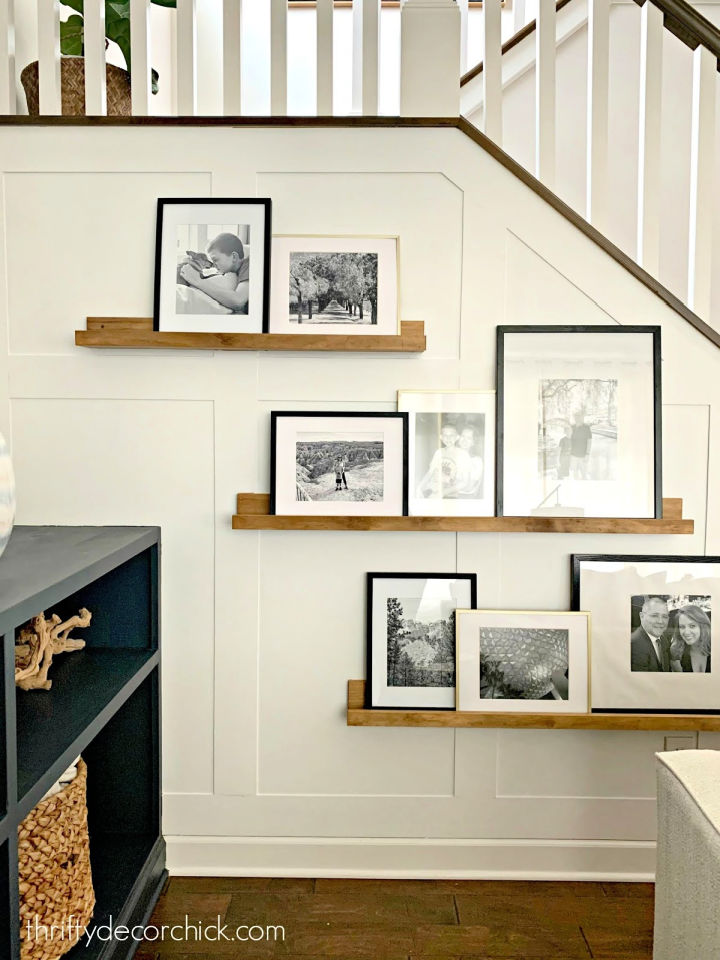 25 DIY Picture Ledge Ideas: Build Picture Ledge Shelf