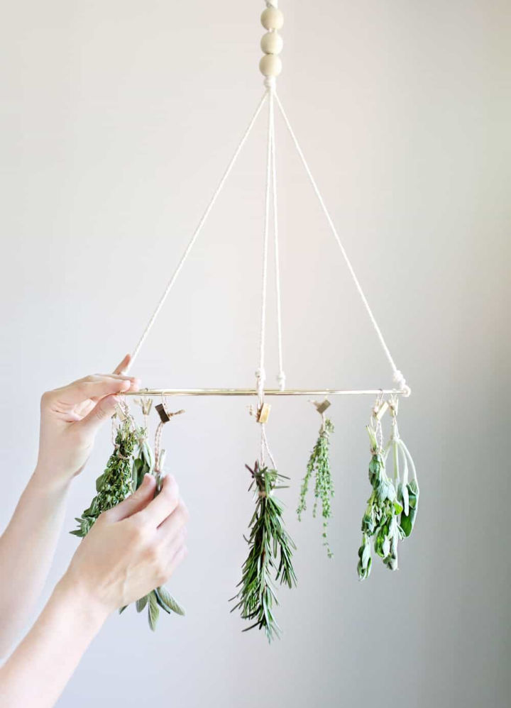 25 Homemade DIY Herb Drying Rack Ideas