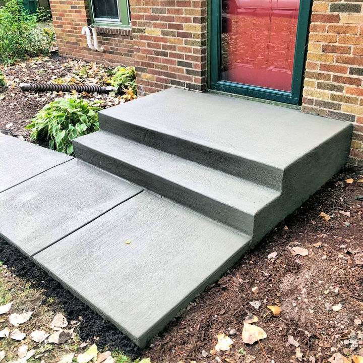 20 DIY Concrete Steps Plan: How To Build Concrete Steps