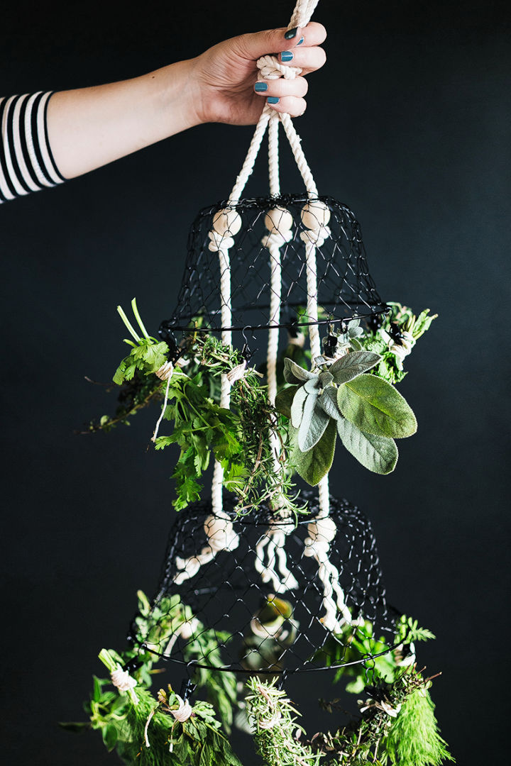 25 Homemade DIY Herb Drying Rack Ideas