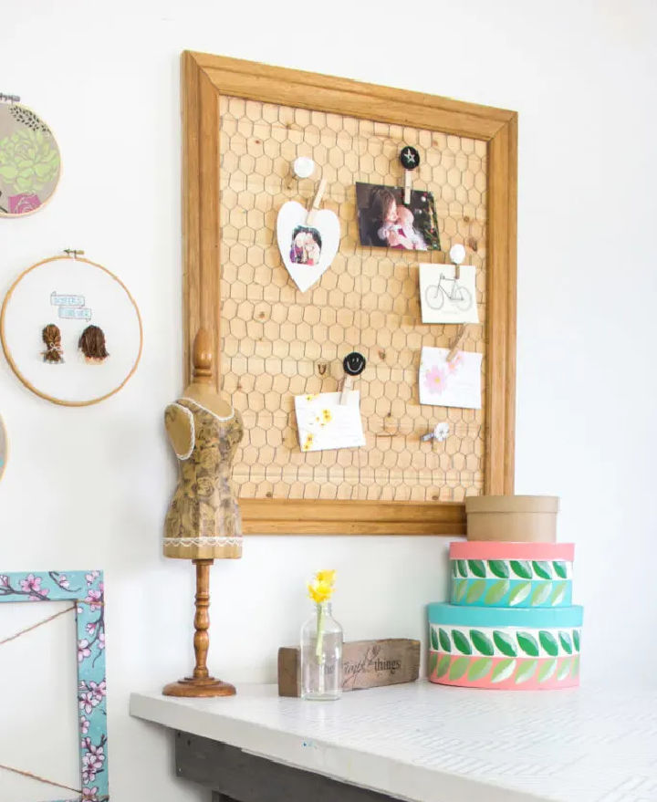 25 DIY Memo Board Ideas: How To Make a Memory Board