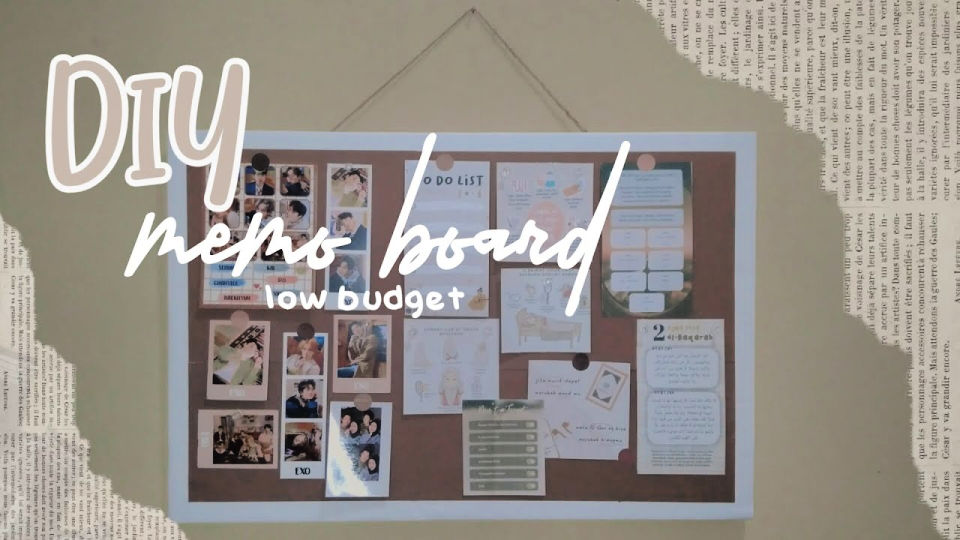 25 DIY Memo Board Ideas: How To Make a Memory Board
