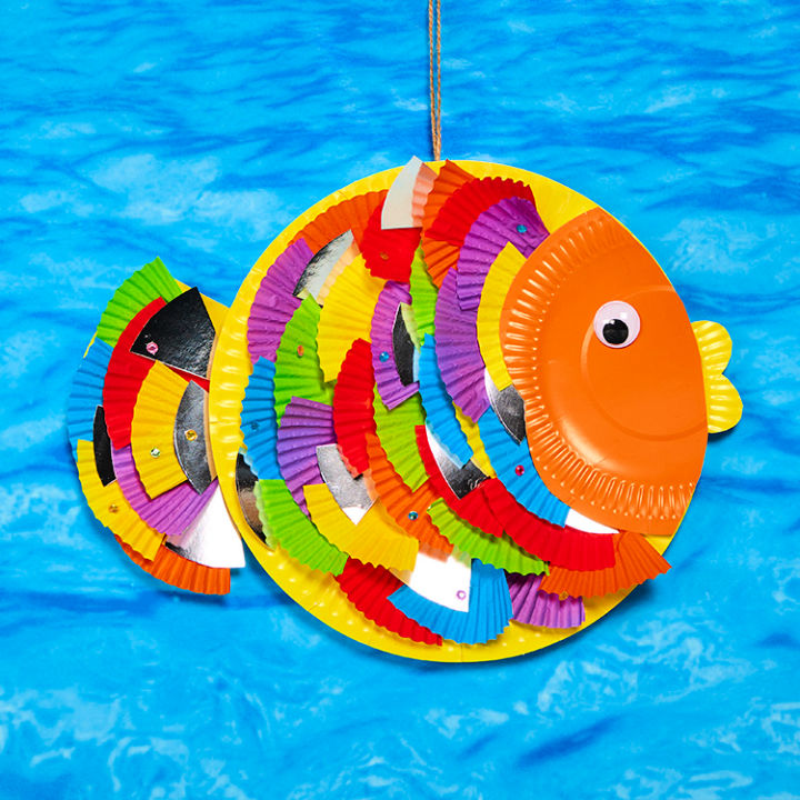 25 Rainbow Fish Crafts and Art (Printable Template)