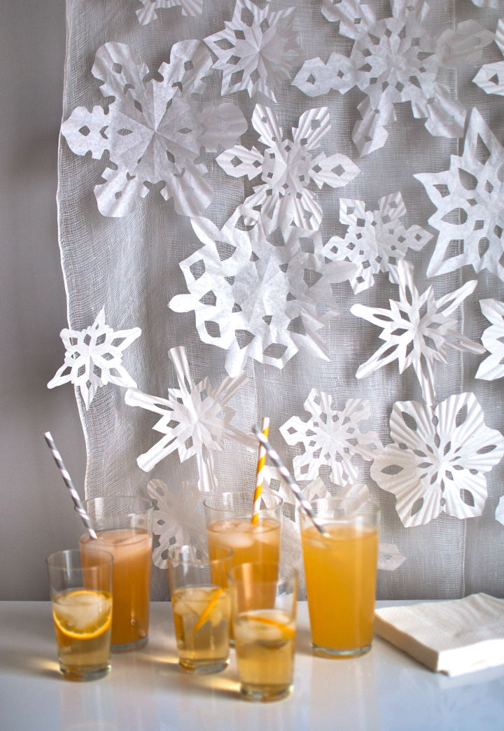 20 DIY Coffee Filter Snowflakes: Easy to Make at Home