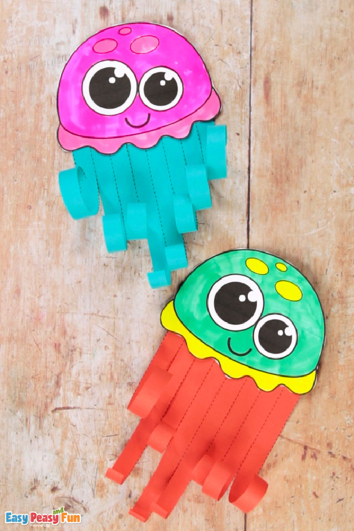 25 Easy Jellyfish Craft Ideas for Kids: Printable Template