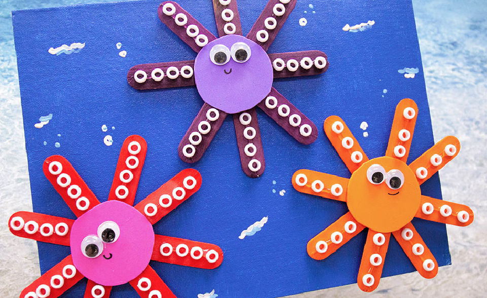 25 Octopus Crafts and Arts for Preschoolers & Toddlers