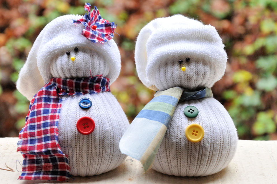 25 DIY Sock Snowman Craft Ideas: Learn How To Make