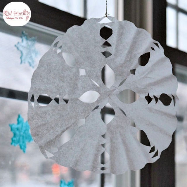 20 DIY Coffee Filter Snowflakes: Easy to Make at Home