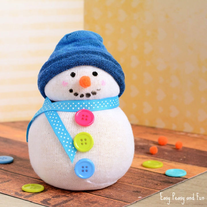 25 DIY Sock Snowman Craft Ideas: Learn How To Make
