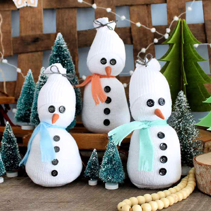 25 DIY Sock Snowman Craft Ideas: Learn How To Make