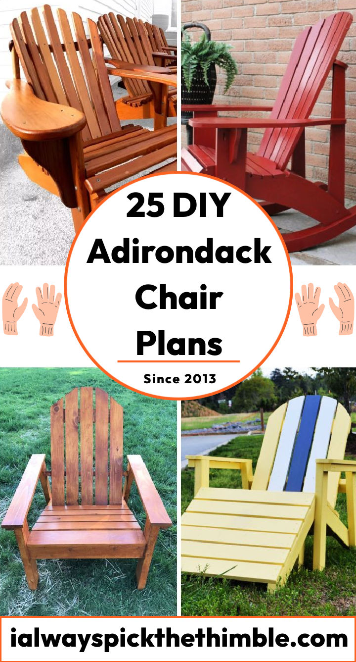25 Free DIY Adirondack Chair Plans You Can Build