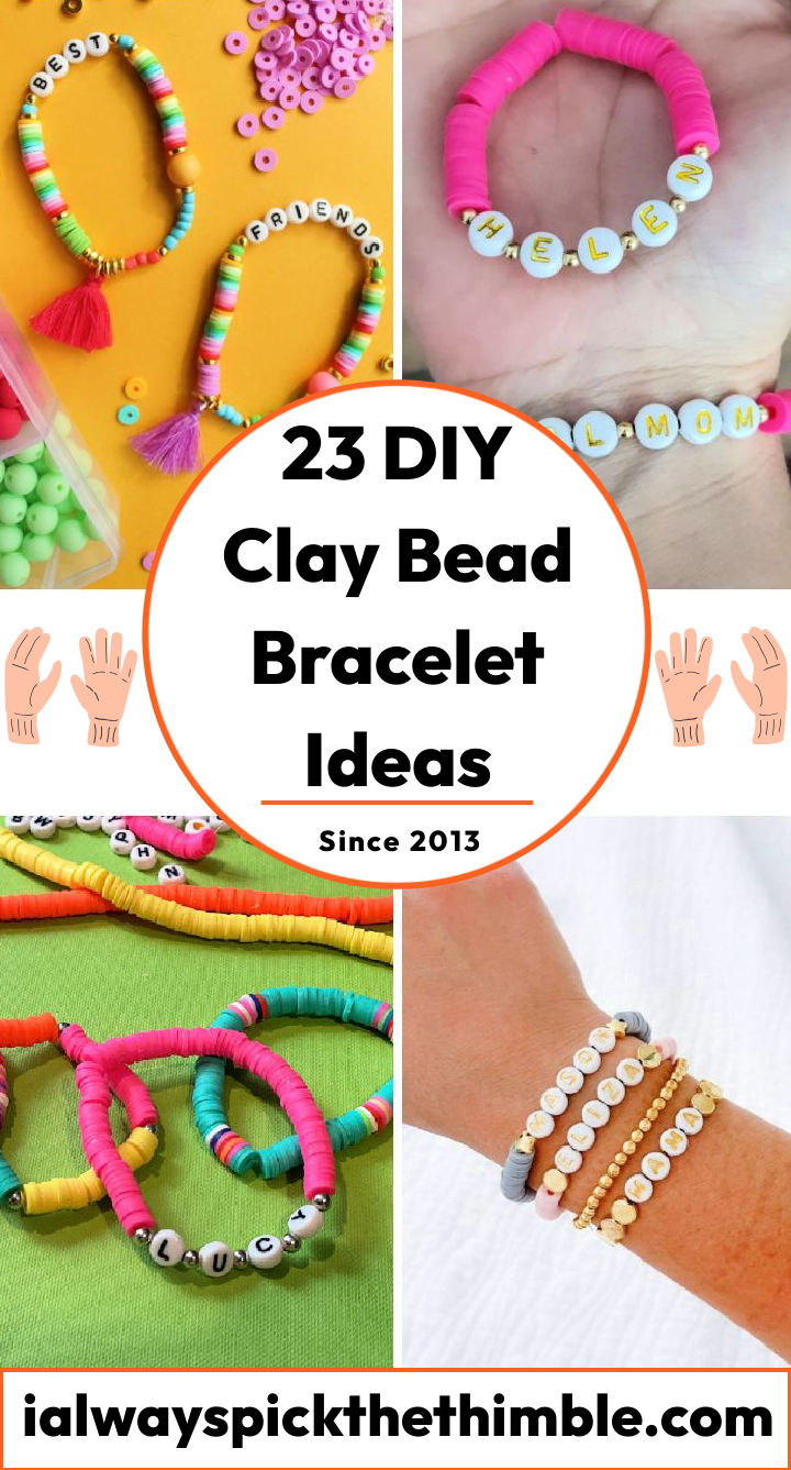 23 Cute Clay Bead Bracelet Ideas to Make Your Own