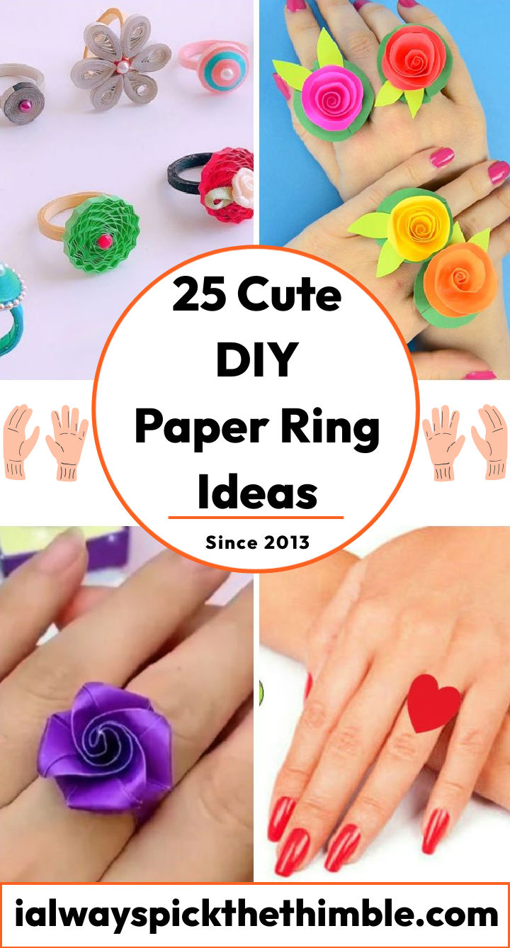 How to Make a Paper Ring: 25 Easy Paper Rings Tutorial