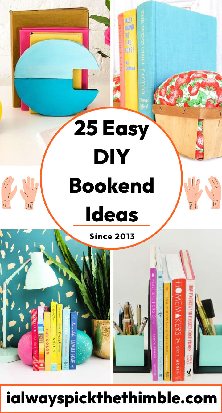 25 DIY Bookends: Creative Ideas for Making Bookends