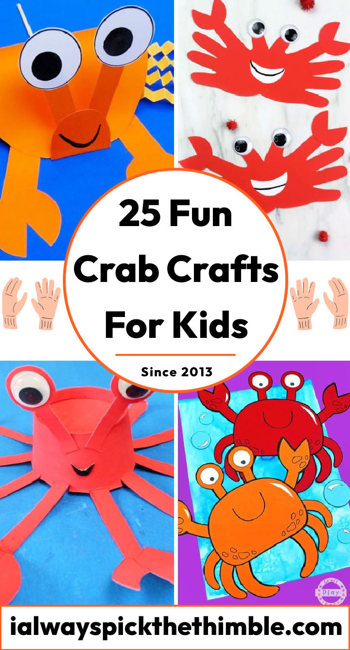 25 Crab Crafts for Kids: Fun Crab Art and Craft Ideas