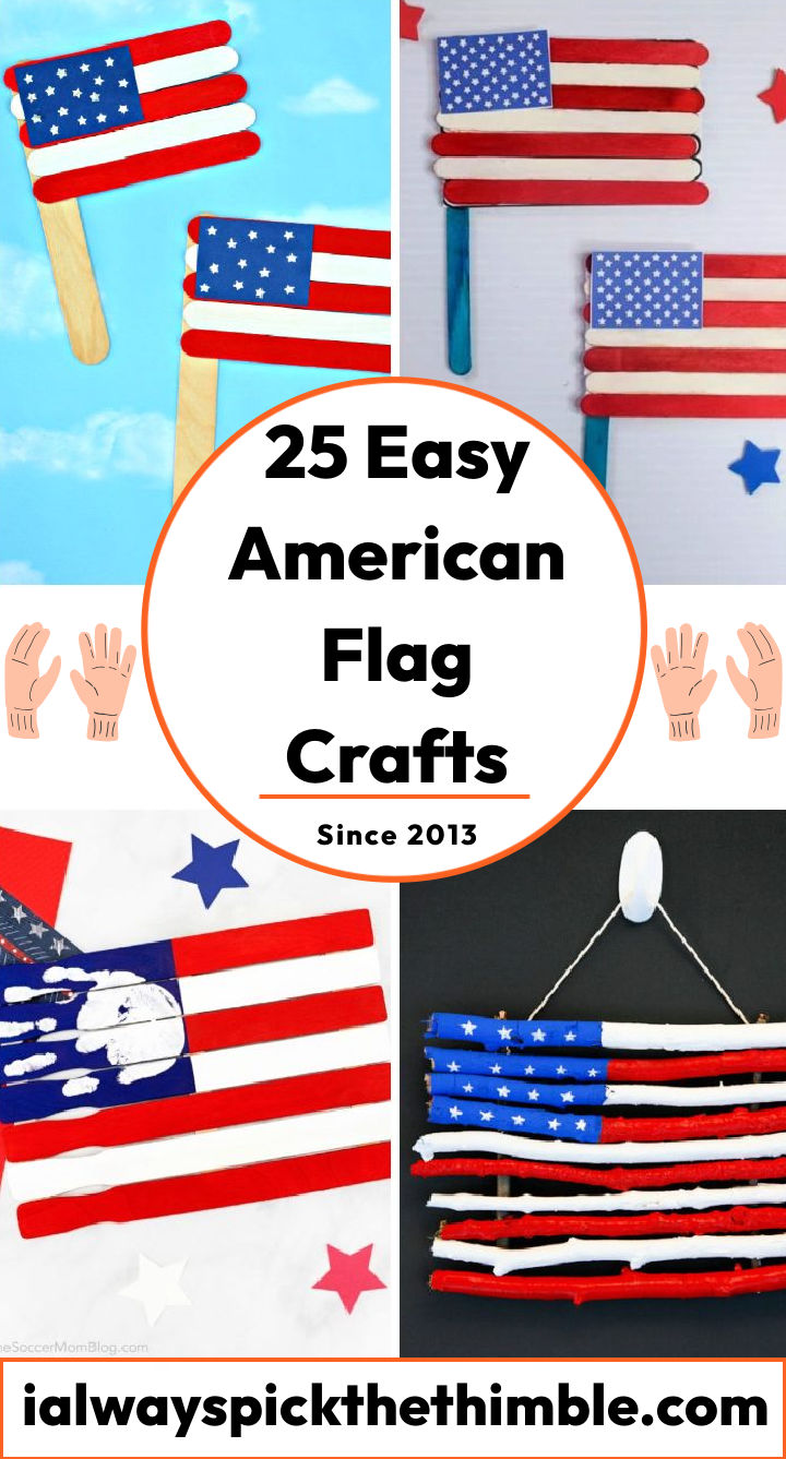 25 Easy American Flag Crafts for Kids: Flag Day Craft Ideas