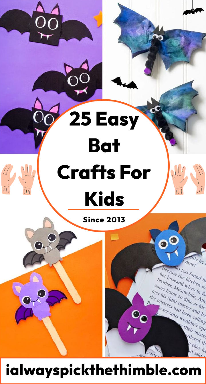 25 Easy Bat Crafts for Kids: Halloween Bat Craft Ideas