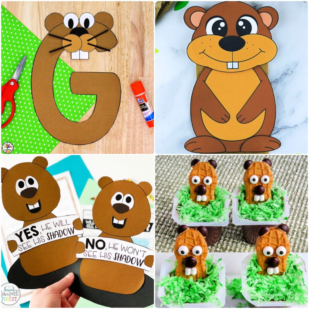 25 Groundhog Day Crafts for Kids (Preschoolers)
