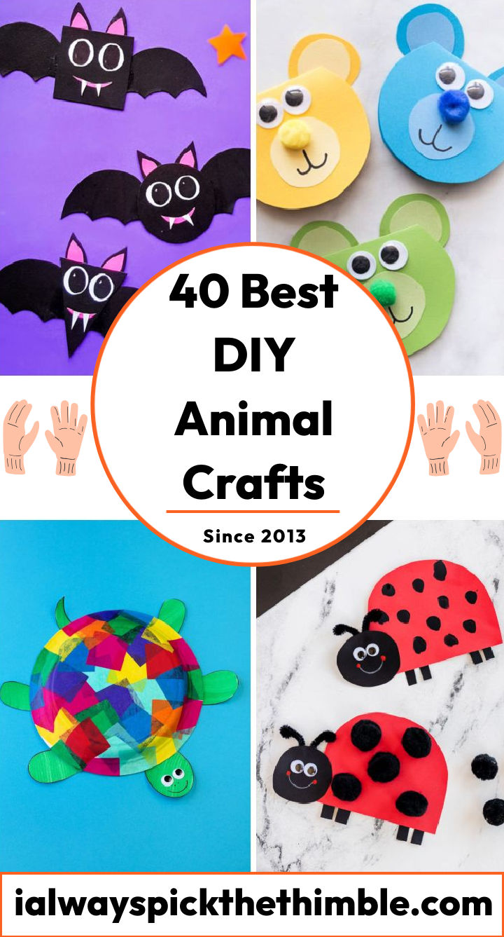 40 Easy Animal Crafts for Kids (Preschoolers & Toddlers)