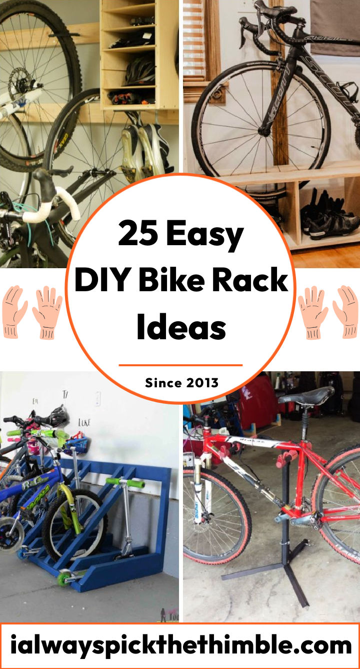 25 Homemade DIY Bike Rack Ideas for Easy Bike Storage