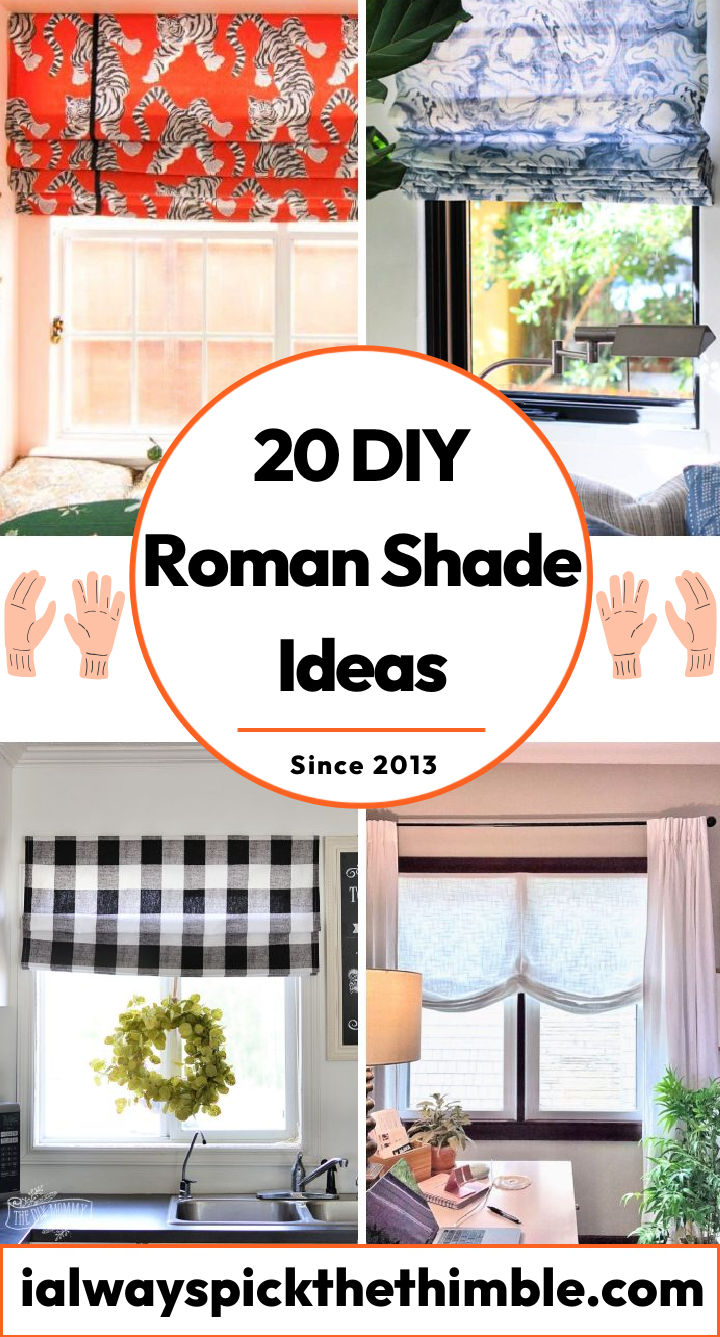 20 Easy DIY Roman Shades: How To Make a Roman Shade