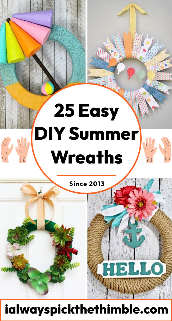 25 Easy DIY Summer Wreath Ideas to Make Your Own