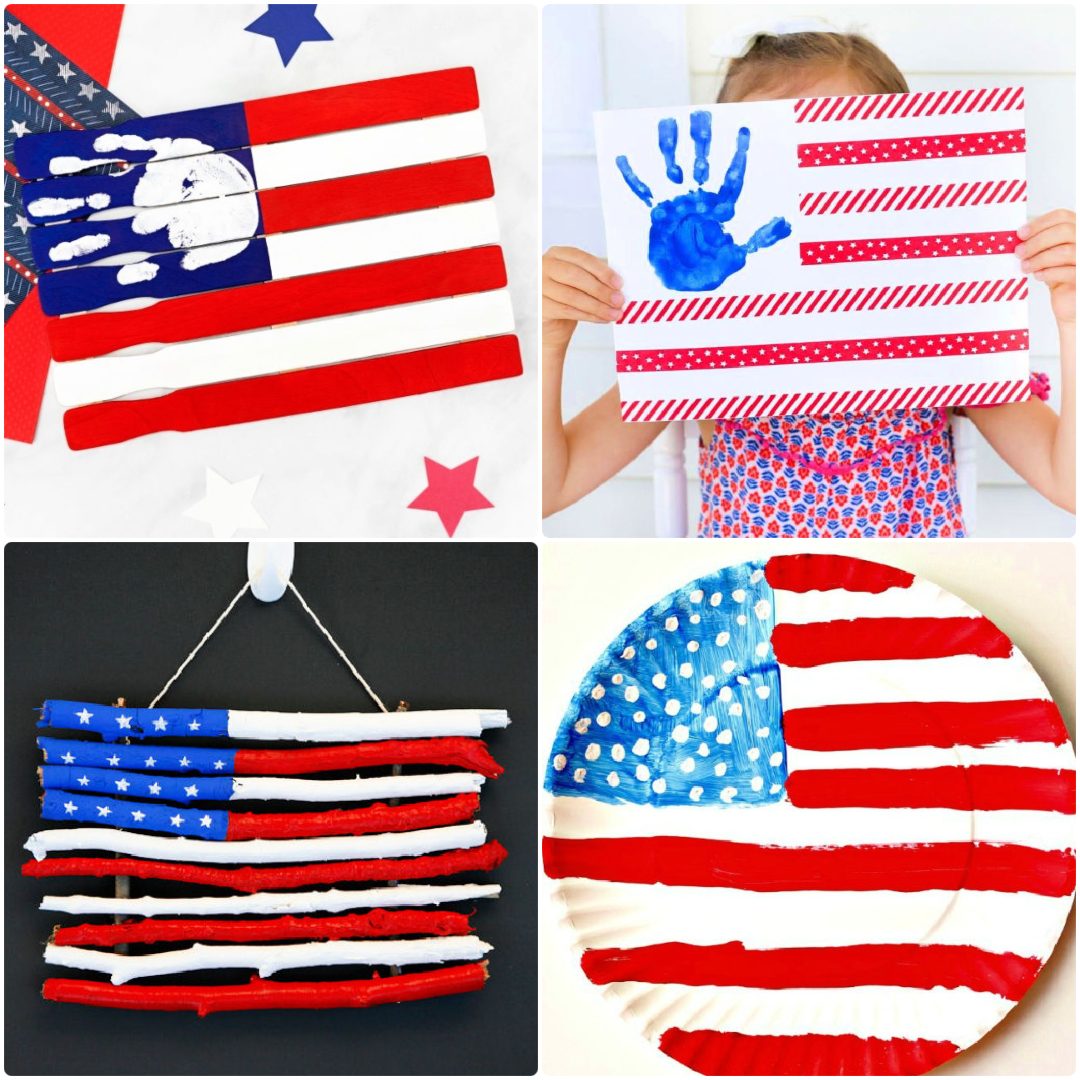 25 Easy American Flag Crafts for Kids: Flag Day Craft Ideas
