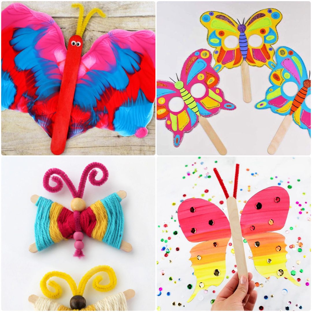 30 Butterfly Crafts for Kids: Easy Butterfly Art Ideas