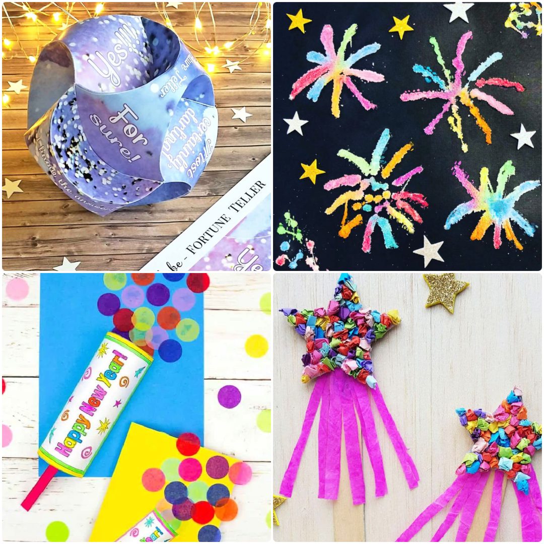25 New Years Crafts for Kids (Preschoolers and Toddlers)