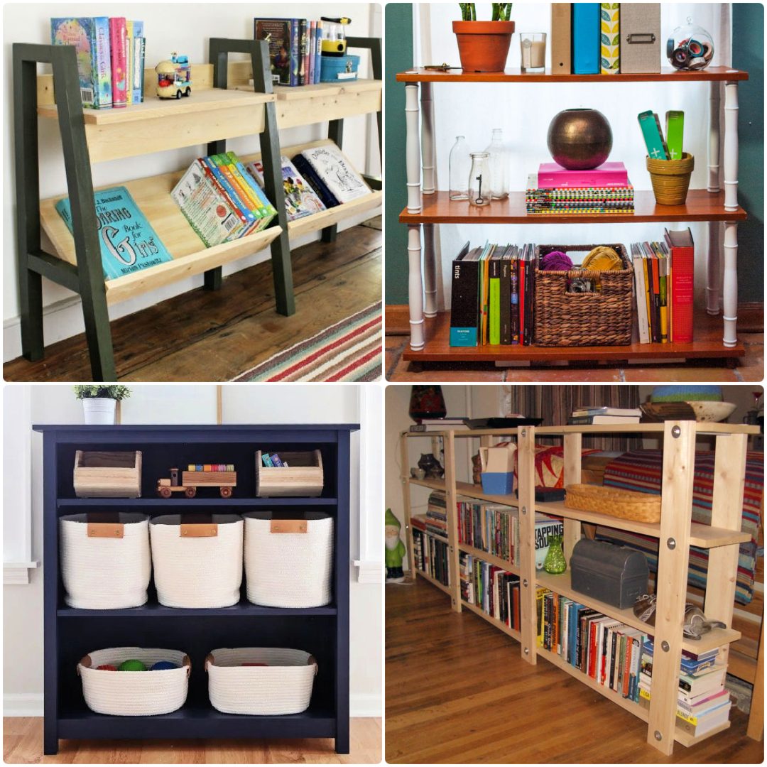 40 Free DIY Bookshelf Plans and Ideas: Build a Bookcase