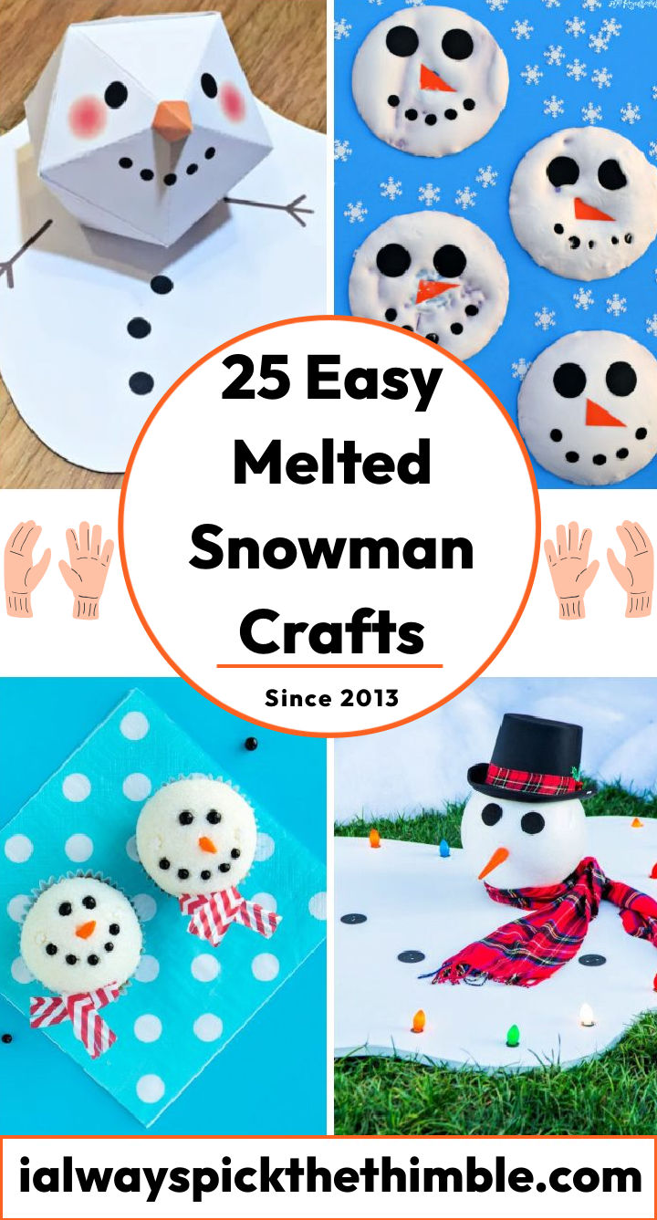 25 Fun Melted Snowman Craft Ideas for Kids