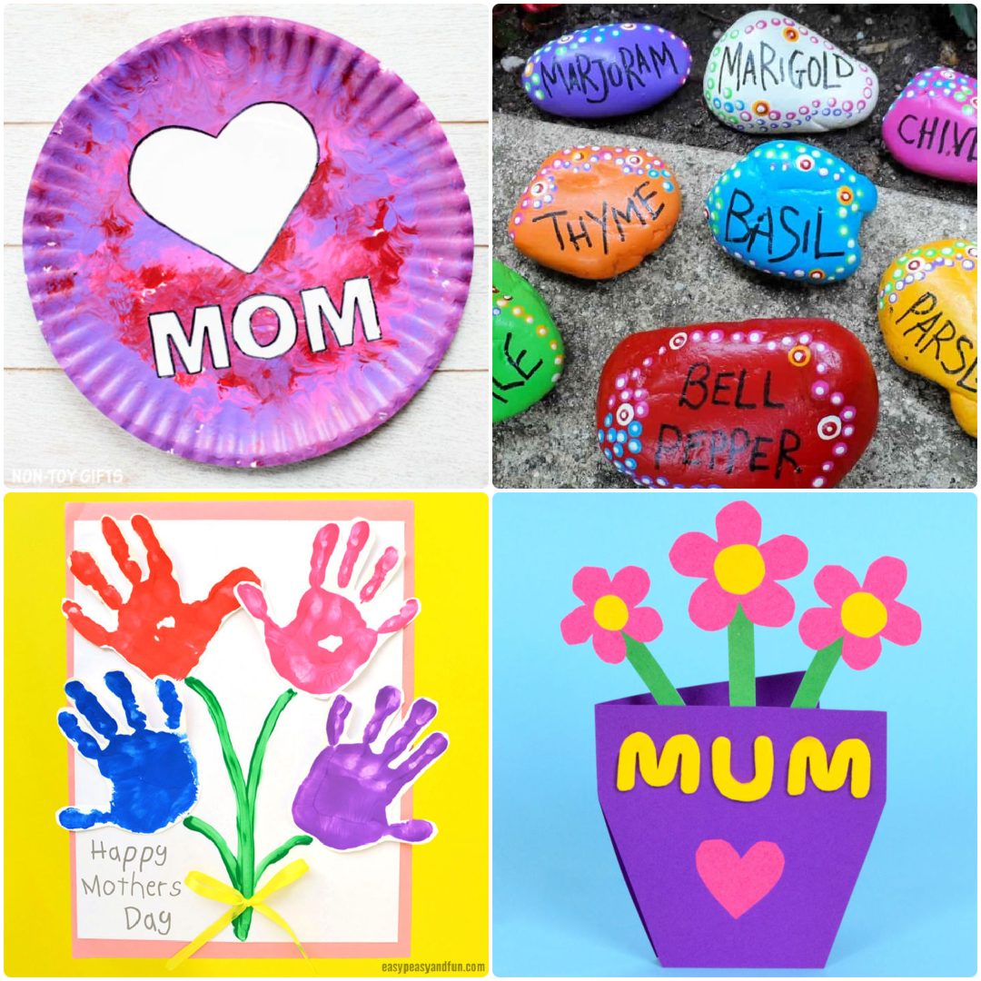 40 Easy Mothers Day Crafts and Arts for Kids