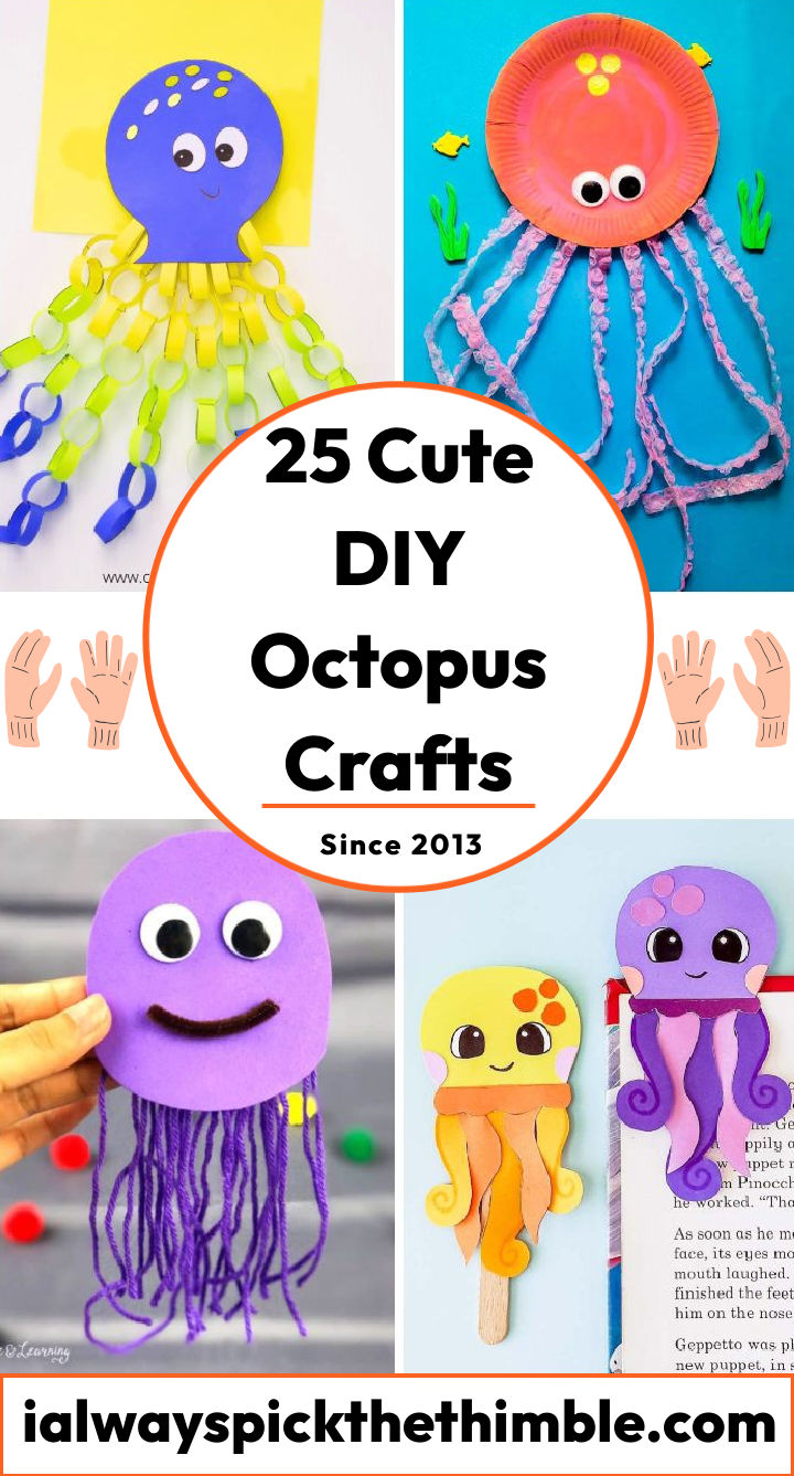 25 Octopus Crafts and Arts for Preschoolers & Toddlers