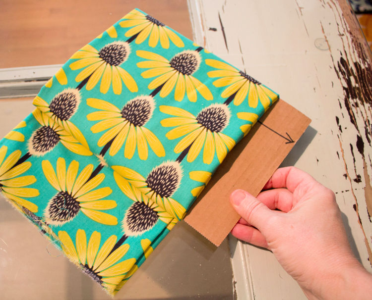 A Sunny Sewing Room + Folding Fabrics to Size